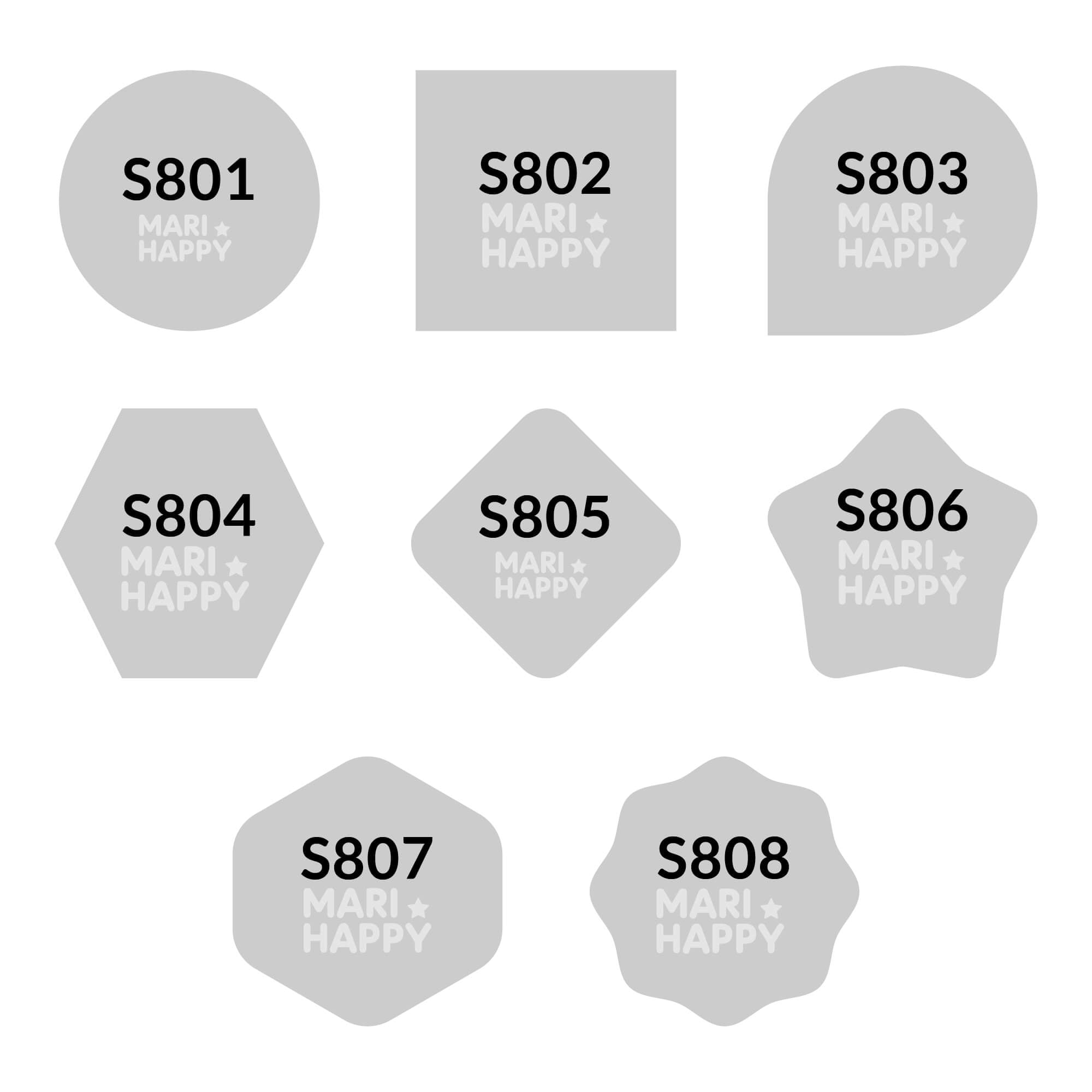 Stickers 8x8cm – marihappy