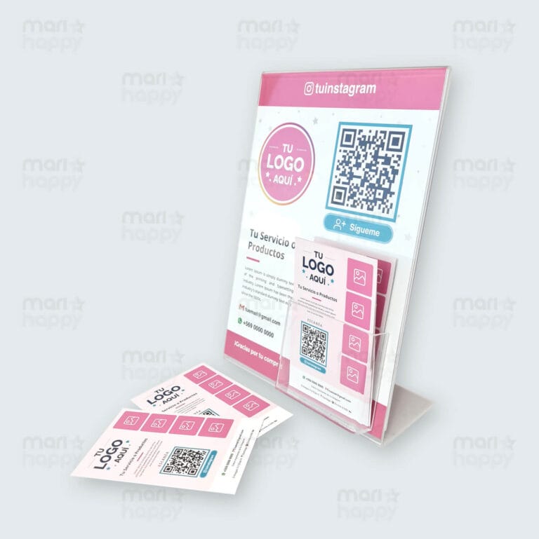 Acrílico Porta Flyers y 100 Flyers – marihappy