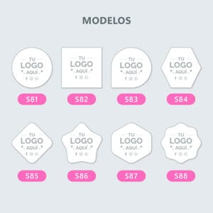 Stickers 8x8cm con foil – marihappy